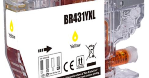 Brother LC431XLY Yellow Ink Cartridge